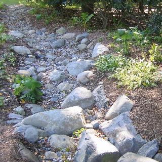 Rock Drainage Swale